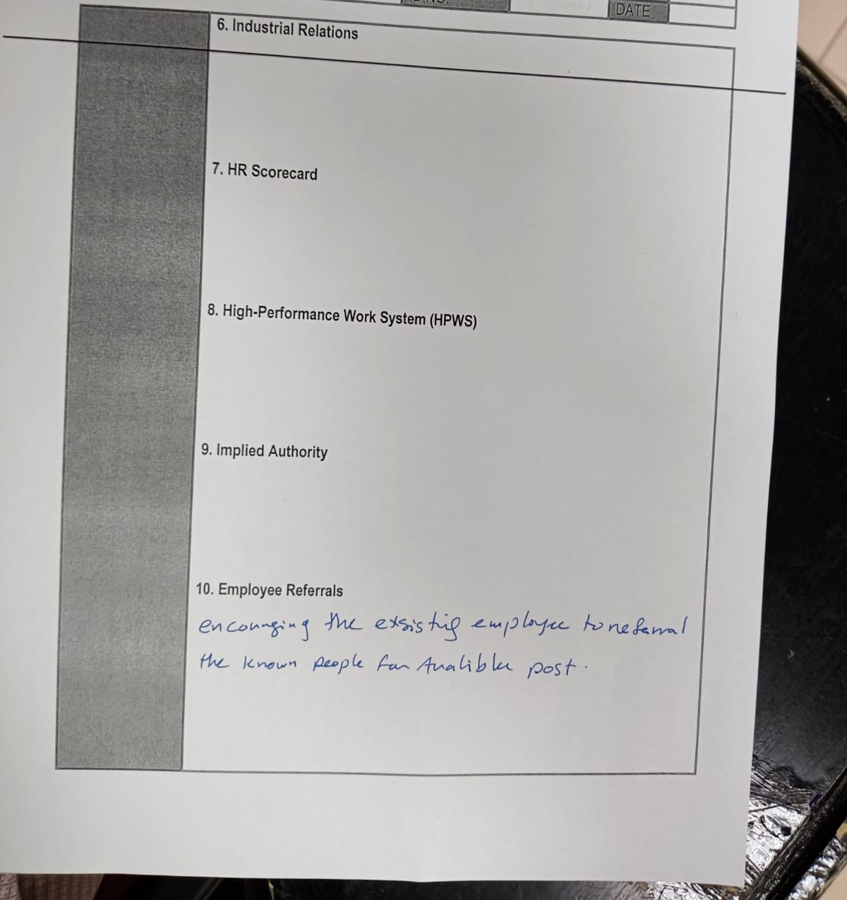 Solved Introduction to Human Resource Management This is an | Chegg.com