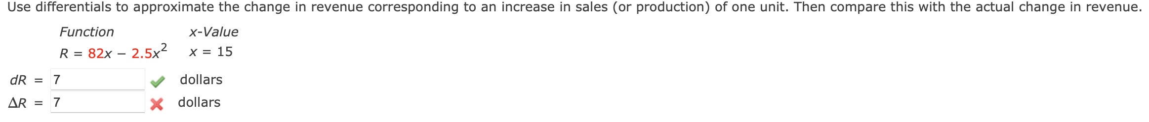 Solved Use differentials to approximate the change in | Chegg.com