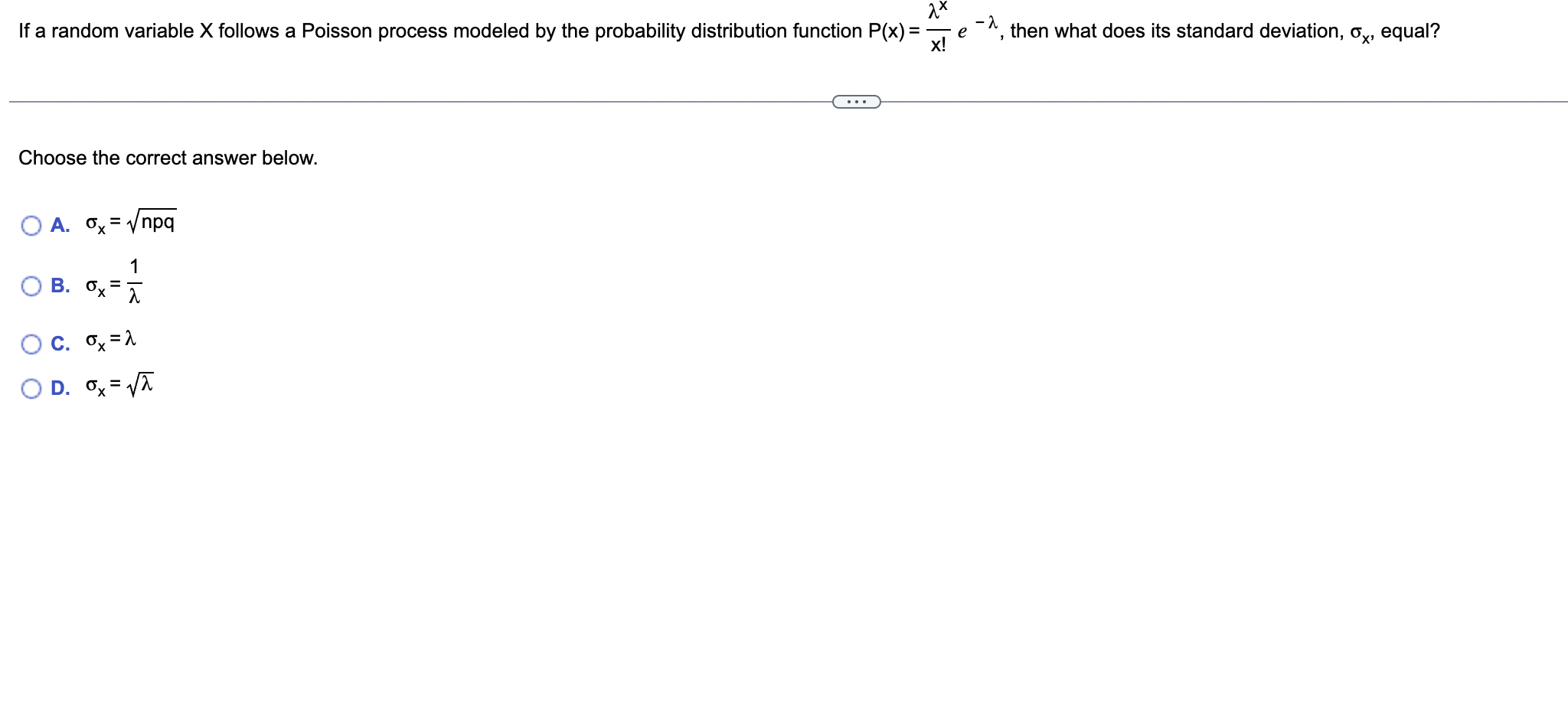 Solved If A Random Variable X Follows A Poisson Process 0157