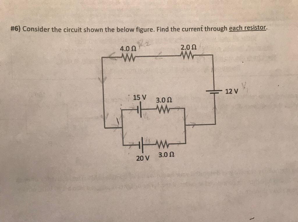 Solved Consider the circuit shown below. Find the current | Chegg.com