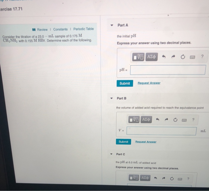 Solved ercise 17.71 Part A 囍Review 1 Constants Periodic | Chegg.com