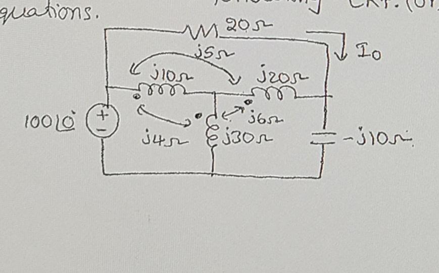 Solved Find current I0 in the following circuit or provide | Chegg.com