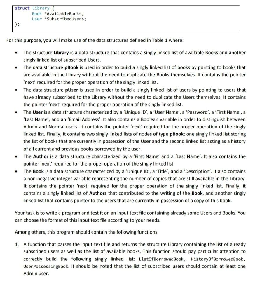 Solved The main objective of this project is to create a | Chegg.com