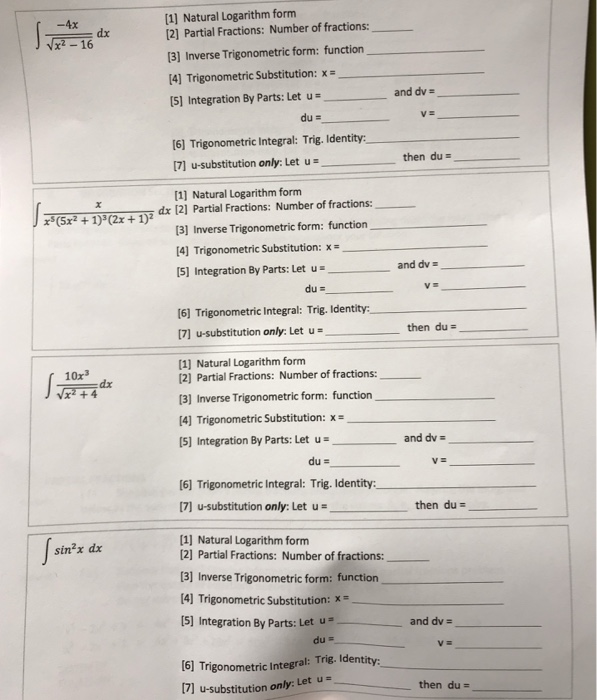 Solved Multiple Choice Integration Techniques For Each