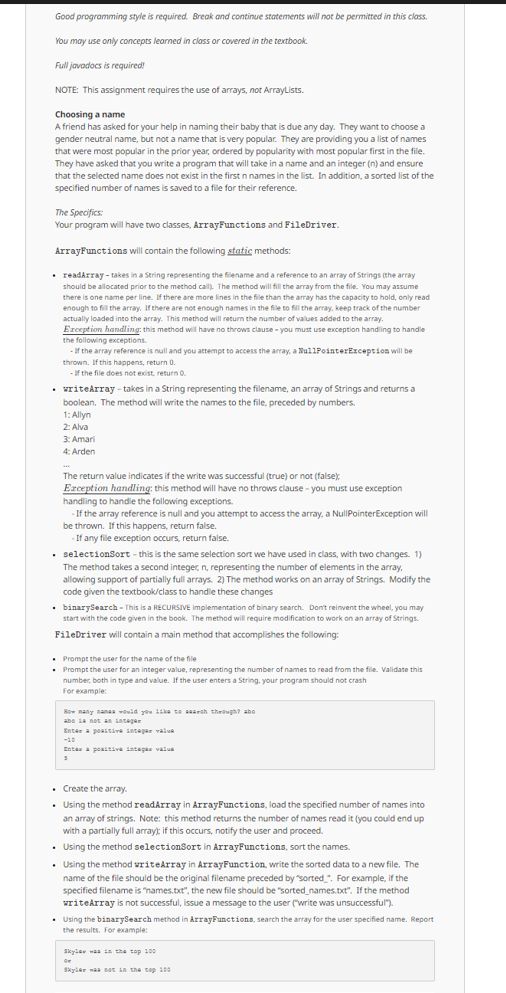 Solved You may use only concepts learned in closs or covered | Chegg.com