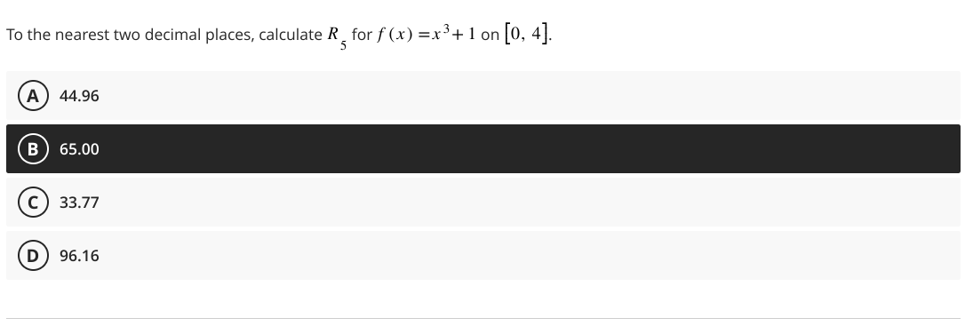 Solved To the nearest two decimal places, calculate R5 for | Chegg.com