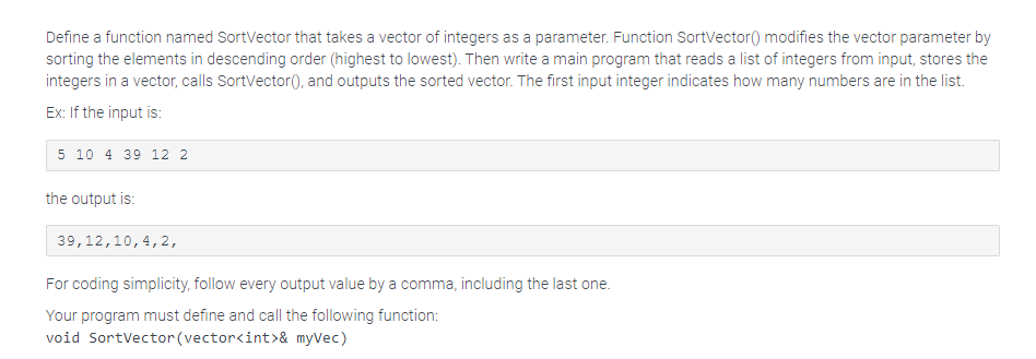 Solved Code for C++: #include #include | Chegg.com