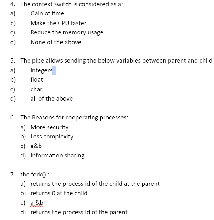 Solved 1. The one program running at all times on the | Chegg.com