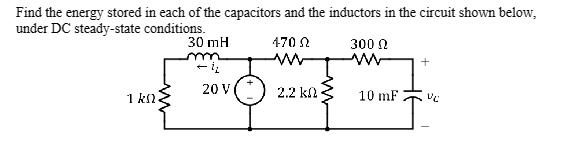 Solved Find the energy stored in each of the capacitors and | Chegg.com