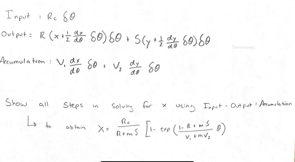 Show all the steps involved in solving for x | Chegg.com