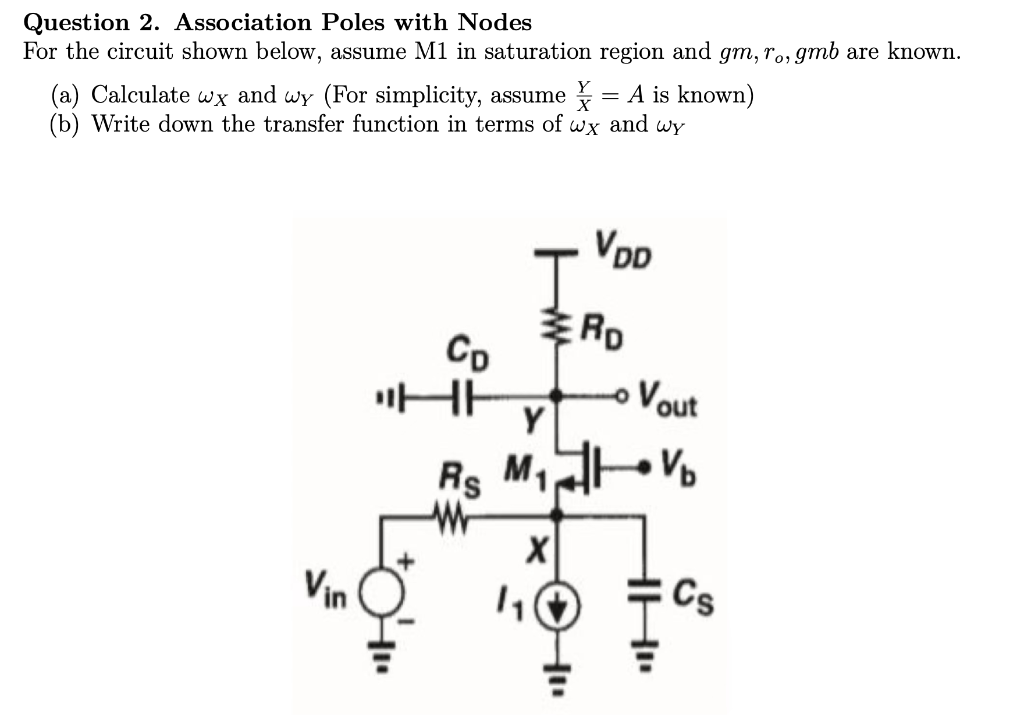 Solved Question 2. Association Poles with Nodes For the | Chegg.com