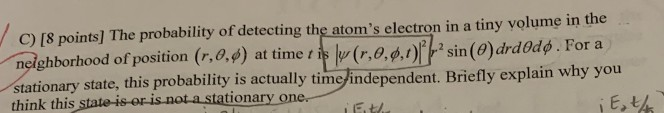 Solved 1 The Hydrogen Atom Wave Functions We Derived Are