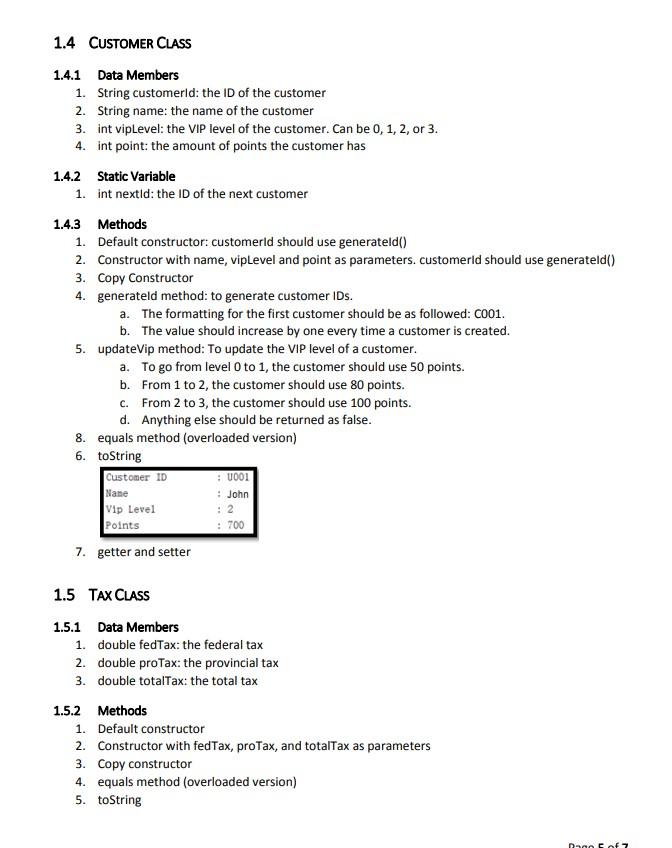 Solved Could someone solve this java program with a main | Chegg.com