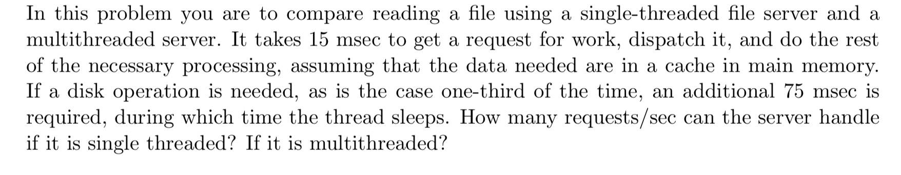 Solved In this problem you are to compare reading a file | Chegg.com