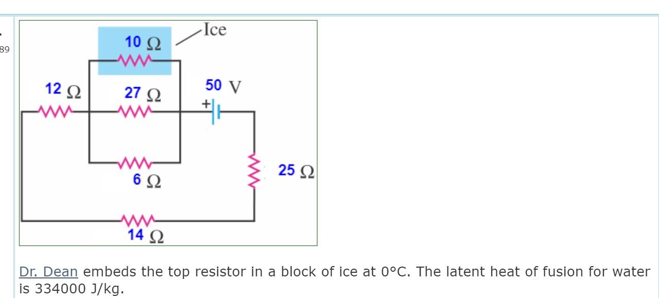 Solved Ice 10 Ω 39 12 Ω 27 Ω 50 V 25 Ω 6 Ω 14 Ω Dr. Dean | Chegg.com