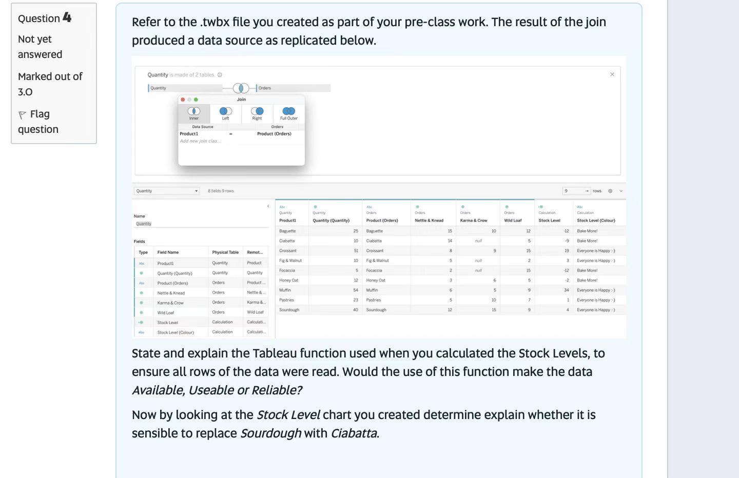 Question 4 Refer to the .twbx file you created as | Chegg.com