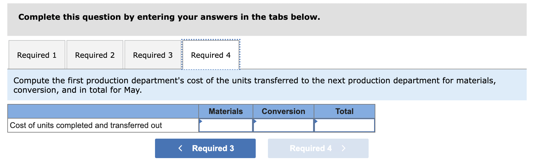 Solved Exercise 4-8 (Static) Equivalent Units; Cost per | Chegg.com