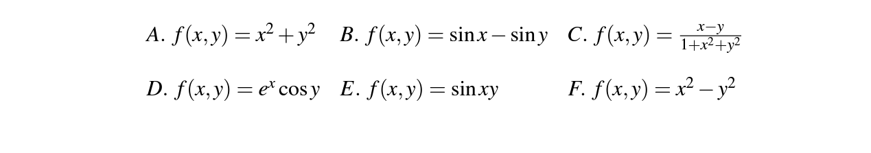 Solved Associate each of the following functions with their | Chegg.com