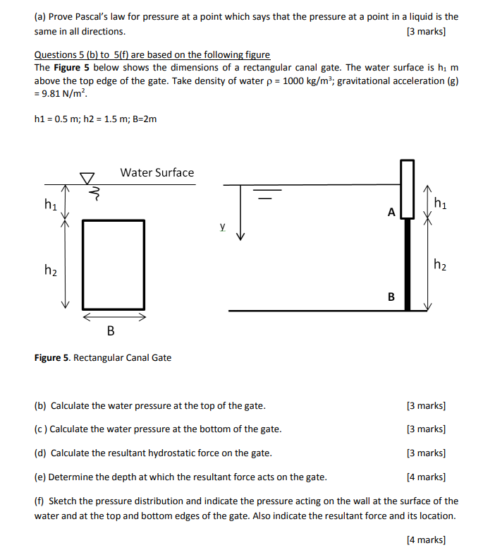 Solved (a) Prove Pascal's law for pressure at a point which | Chegg.com