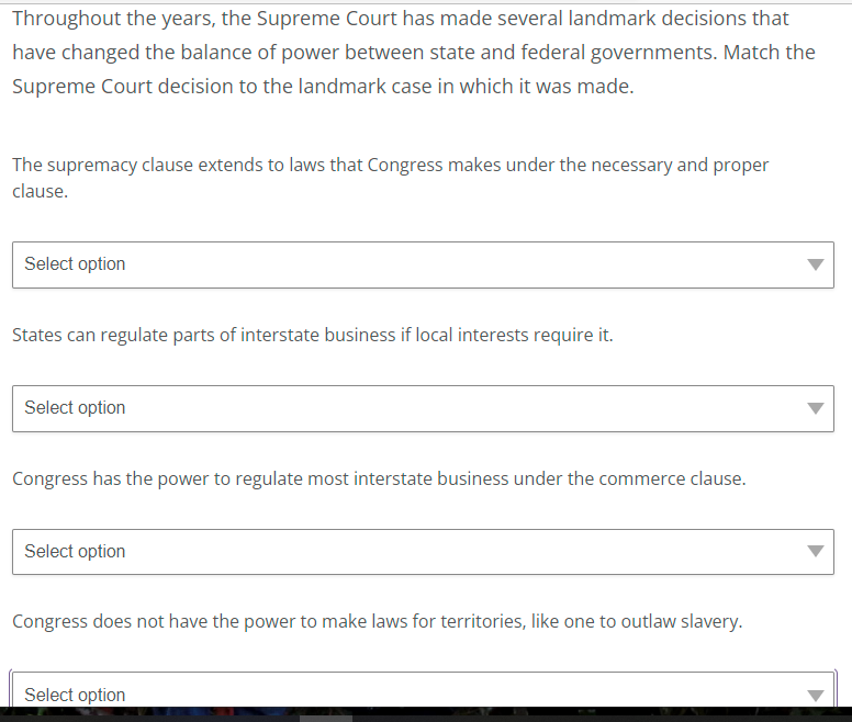 Solved Throughout the years, the Supreme Court has made | Chegg.com