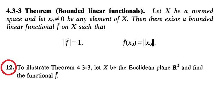 Solved 4.3-3 Theorem (Bounded linear functionals). Let X be | Chegg.com