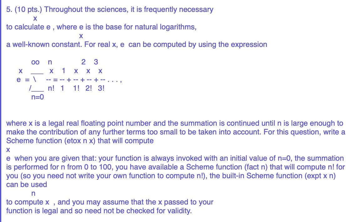 Solved 5. (10 pts.) Throughout the sciences, it is | Chegg.com