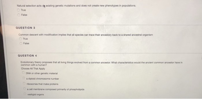 Solved Natural selection acts existing genetic mutations and | Chegg.com