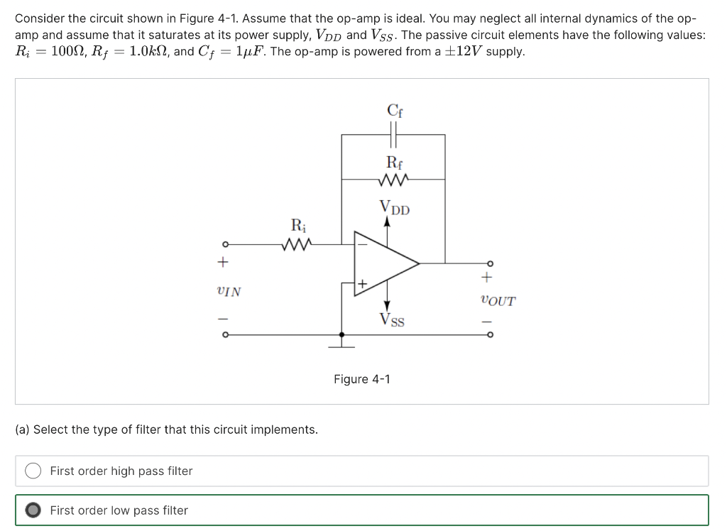 Solved Consider the circuit shown in Figure 4-1. Assume that | Chegg.com