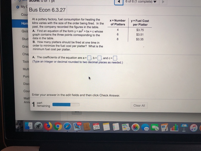 Solved Homework Homework 10 6 3 Score 0 Of 1 Pt 1 Of 6 1