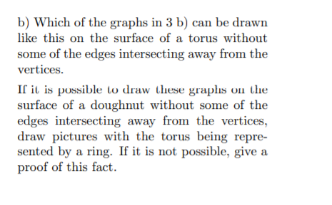 Solved 4. Networks on doughnuts. As we know neither the | Chegg.com