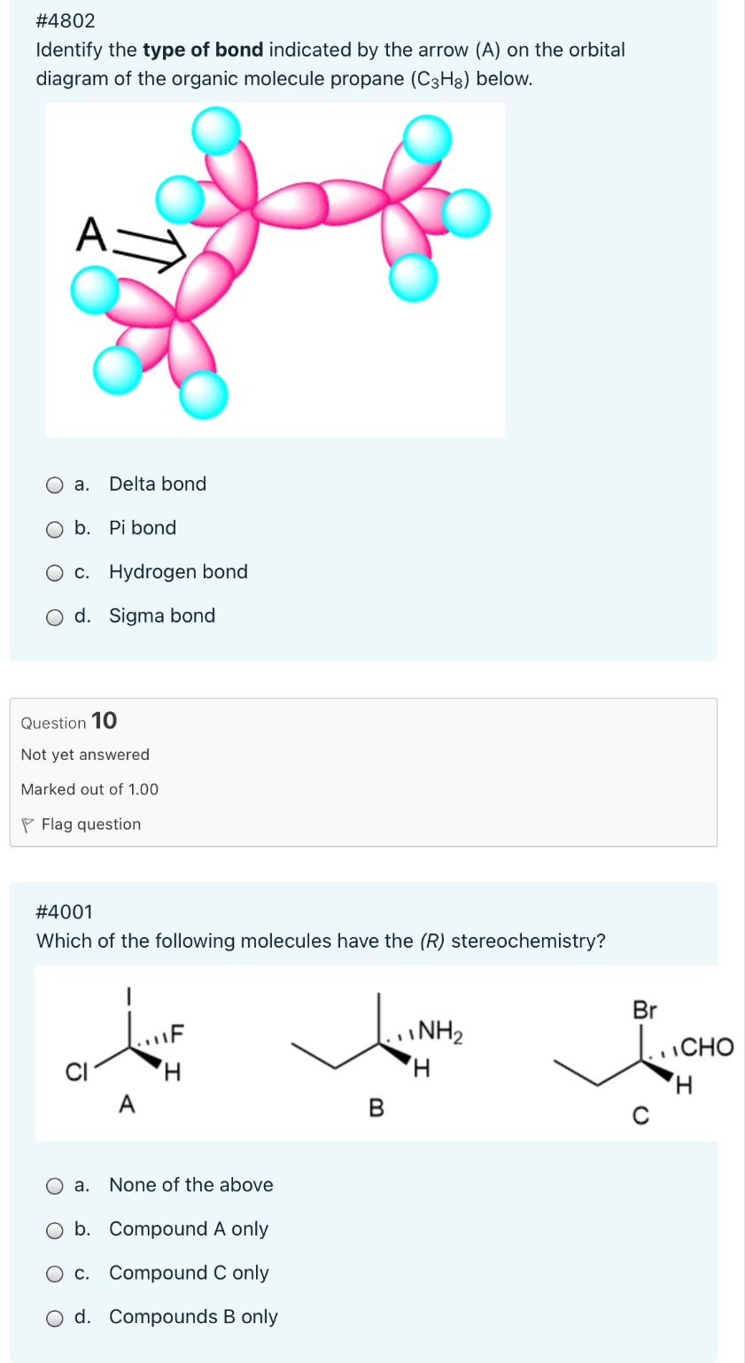 Solved #4802 Identify the type of bond indicated by the | Chegg.com