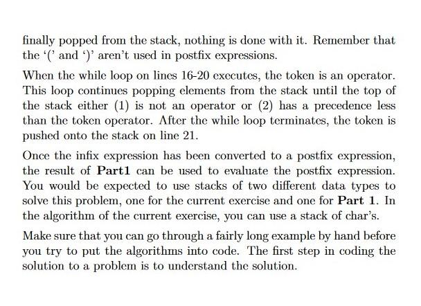 Solved 1. (Part 1) Write a program that uses a stack to | Chegg.com