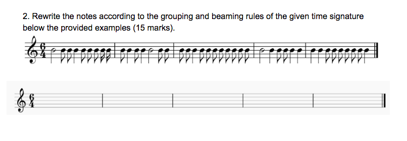 2. Rewrite the notes according to the grouping and | Chegg.com