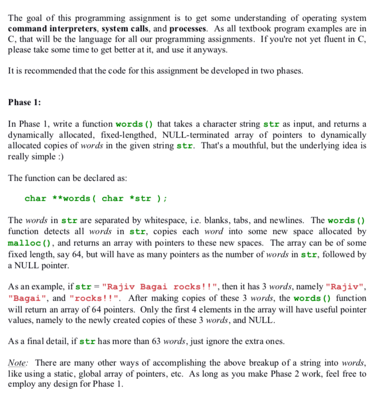 Solved The goal of this programming assignment is to get | Chegg.com