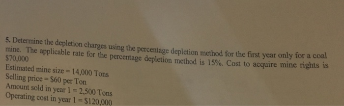 Solved Determine the depletion charges using the percentage | Chegg.com