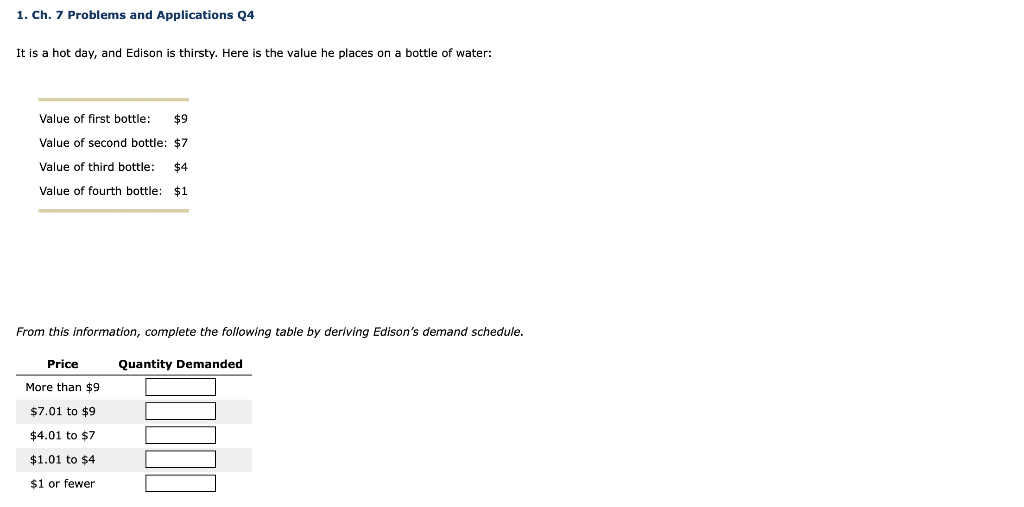 Solved 1. Ch. 7 Problems and Applications Q4 It is a hot | Chegg.com