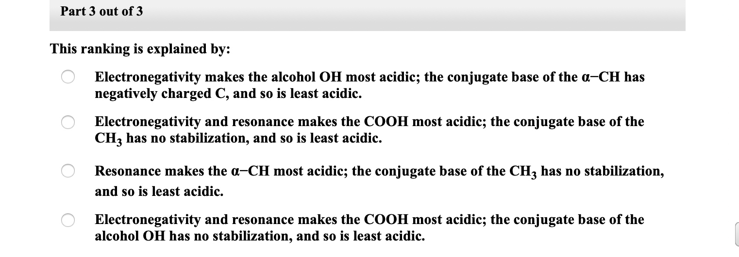 Solved Part 3 out of 3 This ranking is explained by: | Chegg.com