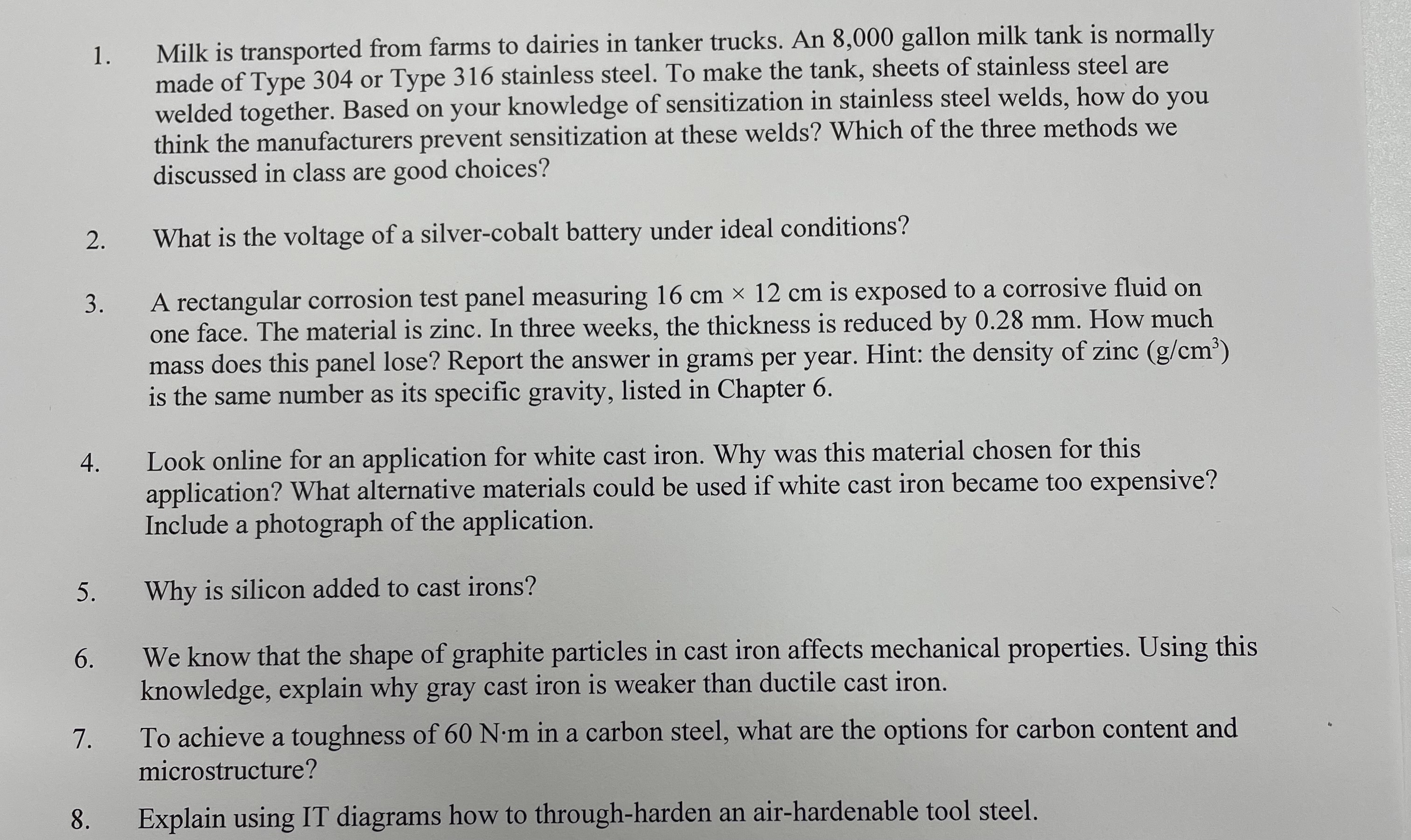 Solved PLease answer questions 1 through 8. Please show | Chegg.com Solved PLease answer questions 1 through 8. Please show | Chegg.com
