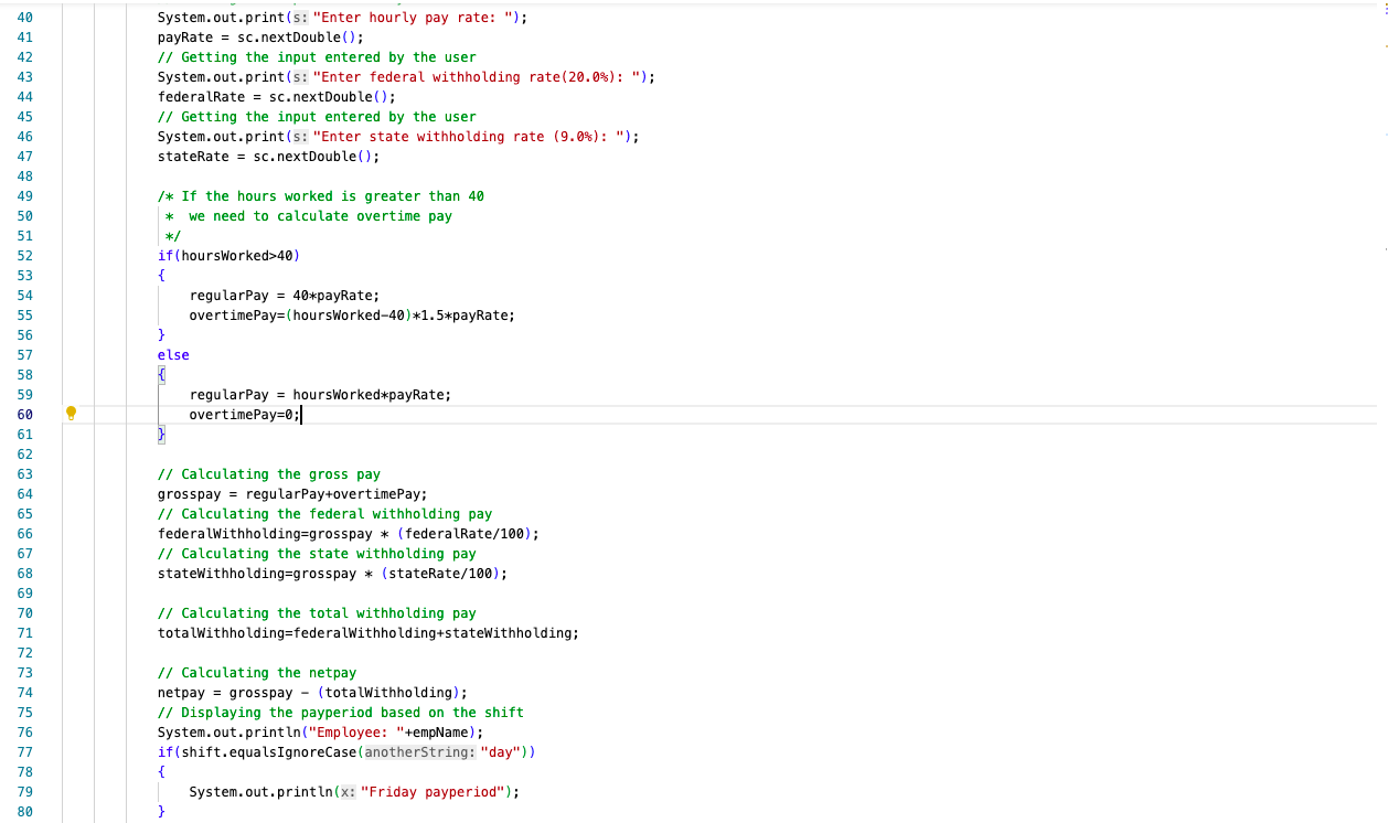 Solved Submit ModularPayrollCalculator.java file Problem | Chegg.com