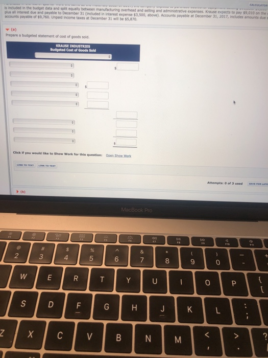 Solved Problem 21-6A (Part Level Submission) Krause | Chegg.com