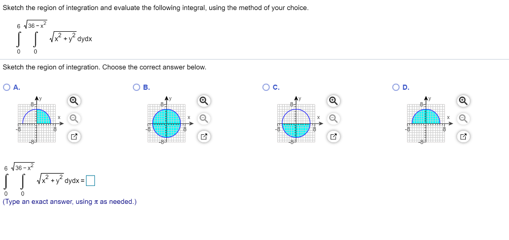 Solved Sketch the region of integration and evaluate the | Chegg.com