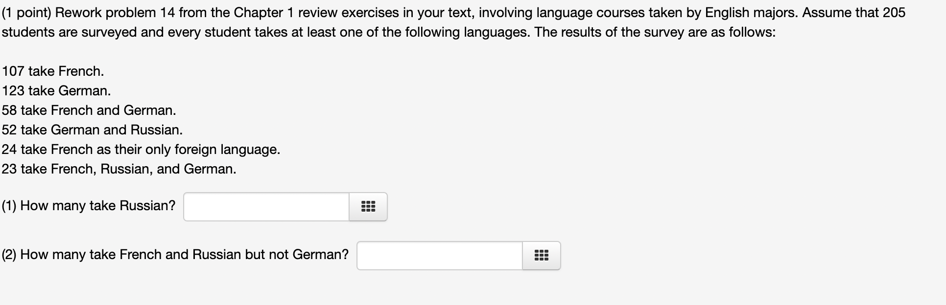 Solved (1 point) Rework problem 14 from the Chapter 1 review | Chegg.com