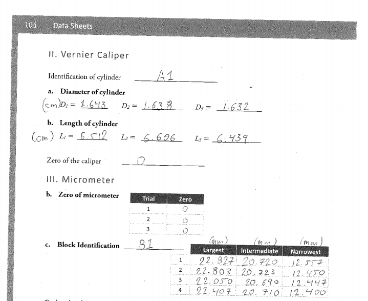 Solved The provided worksheets with filled in data are going | Chegg.com
