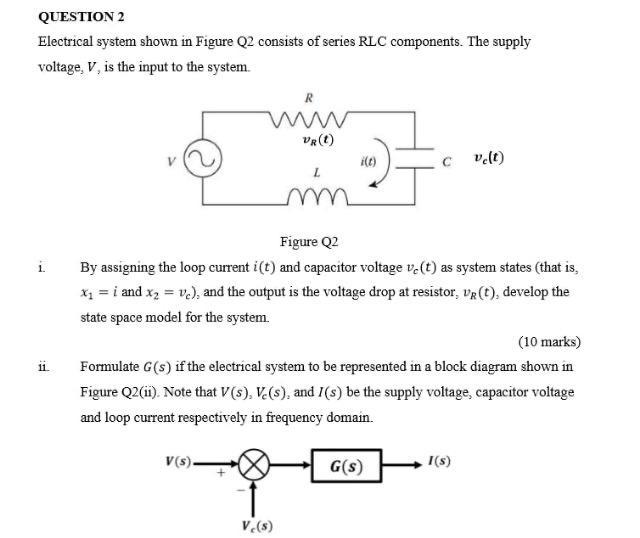 Solved QUESTION 2 Electrical system shown in Figure Q2 | Chegg.com