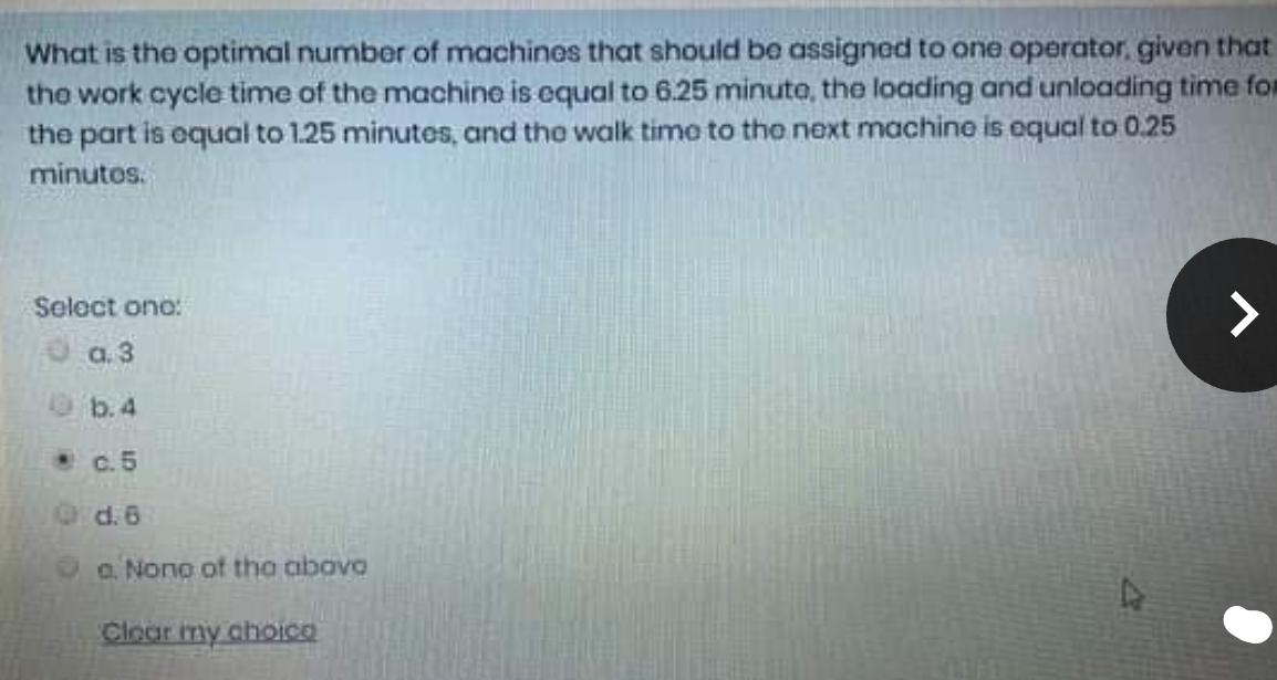 Solved What is the optimal number of machines that should be | Chegg.com