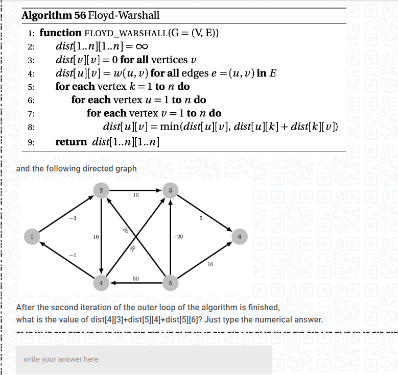 Solved and the following directed graph After the second | Chegg.com