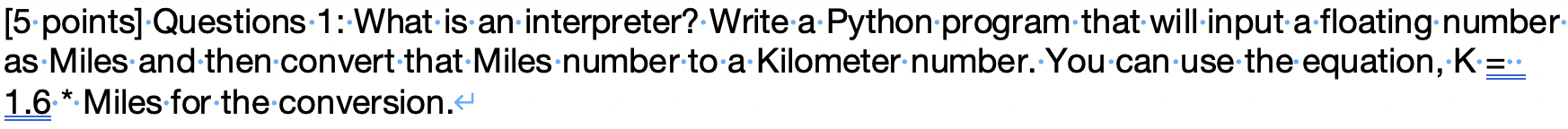Solved What is an interpreter? Write a Python program that | Chegg.com
