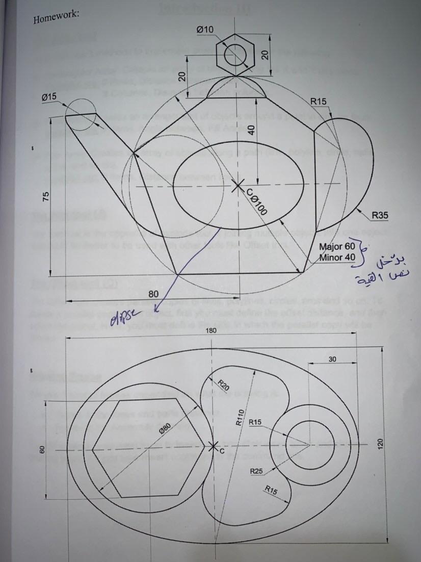 Solved AutoCAD drawing assignment: Can you please draw these | Chegg.com