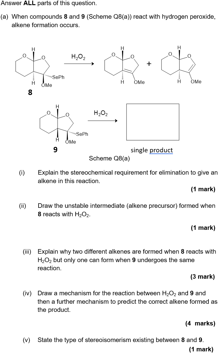 Solved Answer ALL parts of this question. (a) When compounds | Chegg.com