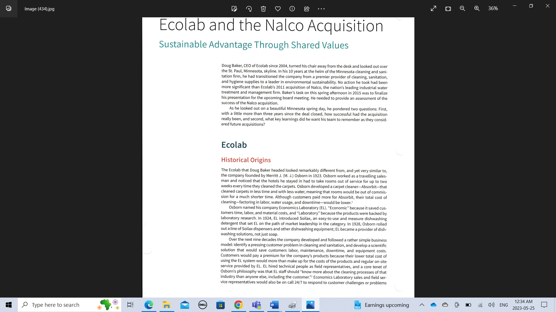 Solved Doug Baker, CEO of Ecolab since 2004, turned his | Chegg.com